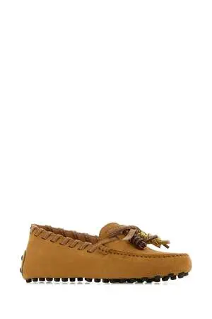 TOD'S Camel Suede Loafers