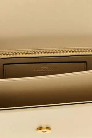Valentino Garavani Vain Leather Shoulder Bag - White