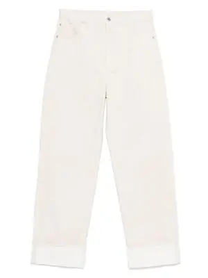 Bottega Veneta Straight Leg Jeans With Back Print - Multicolor
