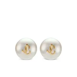 JIMMY CHOO Faux-pearl Stud Earrings - White