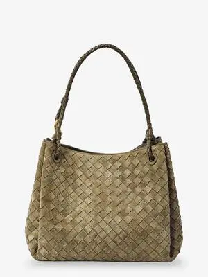 Bottega Veneta Parachute Large Suede Shoulder Bag - Multicolor