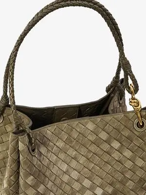 Bottega Veneta Parachute Large Suede Shoulder Bag - Multicolor