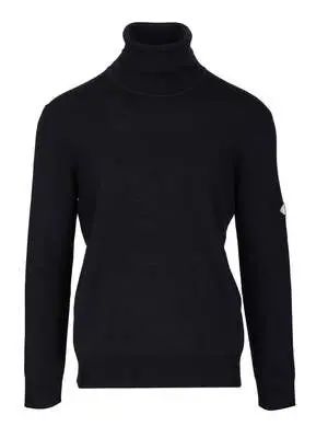 Bottega Veneta Navy Wool Turtleneck Sweater - Blue