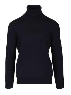 Bottega Veneta Navy Wool Turtleneck Sweater - Blue