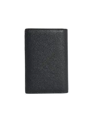Dolce & Gabbana Fold' Dauphine Leather Card Holder