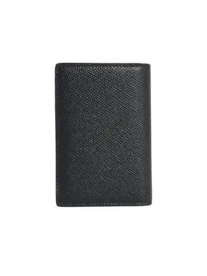 Dolce & Gabbana Fold' Dauphine Leather Card Holder