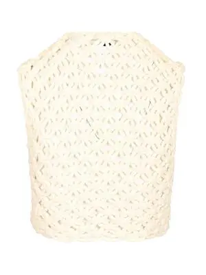 Alaïa Cotton And Nylon Top