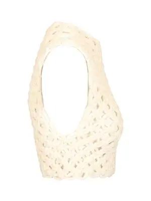 Alaïa Cotton And Nylon Top