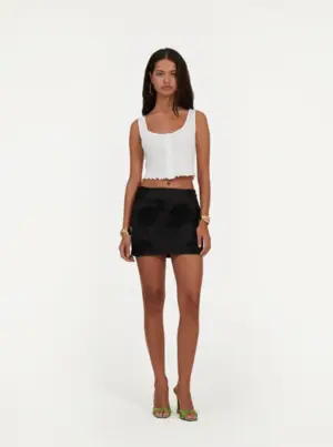 ROTATE BY BIRGER CHRISTENSEN Cotton Mini Skirt - Multicolor
