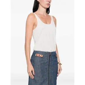 Fendi Cotton Denim Midi Skirt