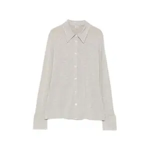 TOTEME Classic Collar Shirt - Gray