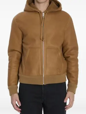 Loewe Shearling Leather Jacket - Multicolor