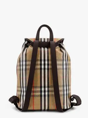 Burberry Highlands Coated Canvas Backpack With Front Logo
