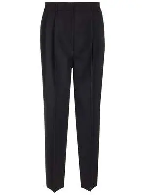 TOTEME High-waisted Trousers - Black