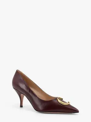 Dior Initials Leather Pumps With Metal Cd Initials