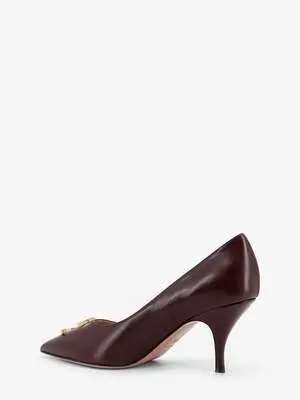 Dior Initials Leather Pumps With Metal Cd Initials