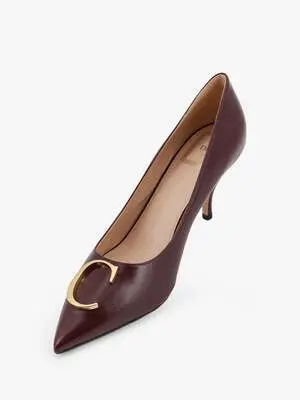 Dior Initials Leather Pumps With Metal Cd Initials