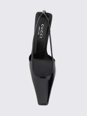 Gucci Leather Slingback Pumps - Black