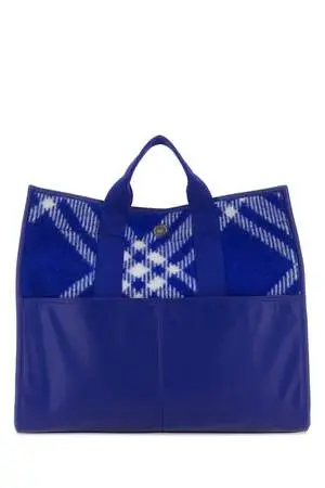 Burberry Embroidered Fabric Knight Shopping Bag - Multicolor