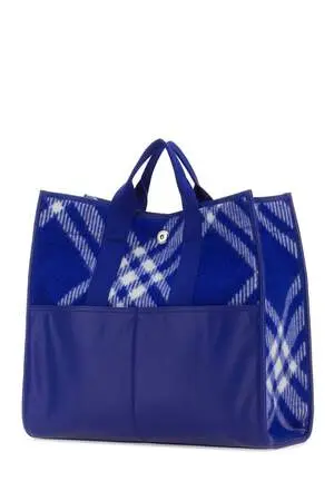 Burberry Embroidered Fabric Knight Shopping Bag - Multicolor