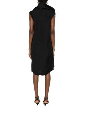 TOTEME Scarf Midi Dress - Black
