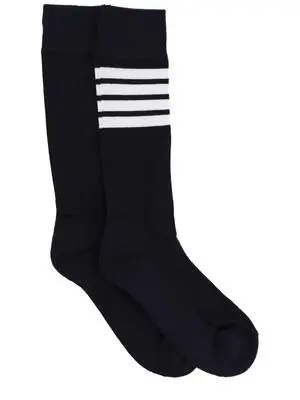 Thom Browne 4-bar Cotton Socks - Blue
