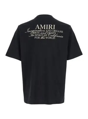 Amiri T-shirt With Spirit Print On The Front In Cotton