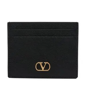 Valentino Garavani Vlogo Signature Card Holder - Black