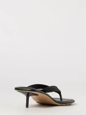 Bottega Veneta Sampieri Rubber Thong Sandals - Black