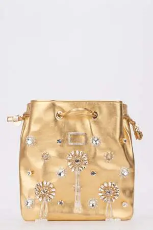 ROGER VIVIER Metallic Bucket Bag - Multicolor