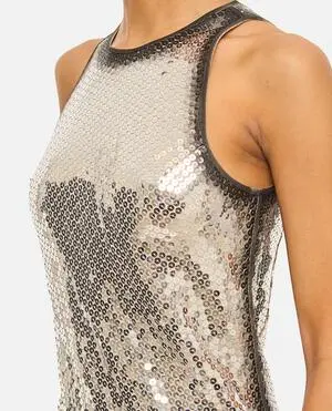 Attico Sequins Mini Dress