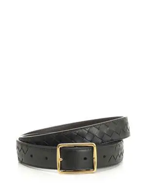 Bottega Veneta Reverso Belt - Black