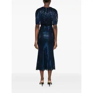 SELF-PORTRAIT Embellished Midi Dress
