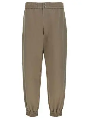 Alexander McQueen Beige Cargo Pants With Elastic Waistband In Cotton - Multicolor