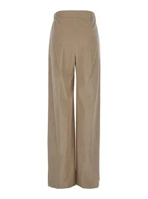 Max Mara Lerici Corduroy Palazzo Pants - Multicolor