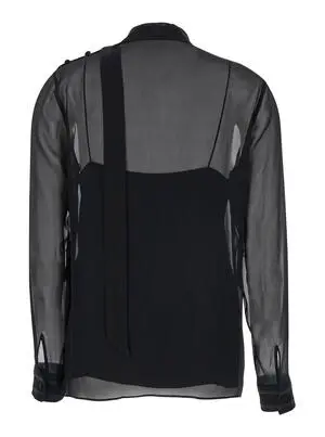 Gucci Silk Georgette Pussy Bow Blouse - Multicolor
