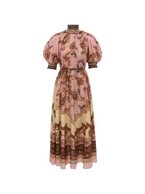 Zimmermann Aster Silk Long Dress - Multicolor