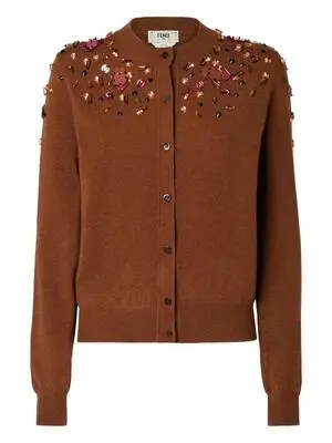 Fendi Sequined Cardigan
