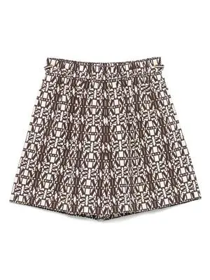 Max Mara Printed Cotton Shorts - Multicolor
