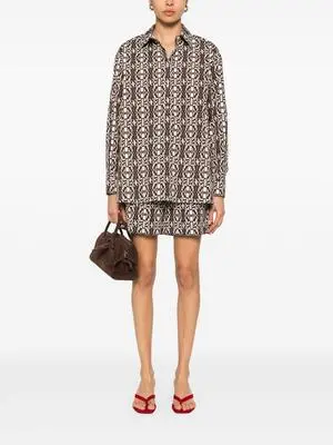 Max Mara Printed Cotton Shorts - Multicolor
