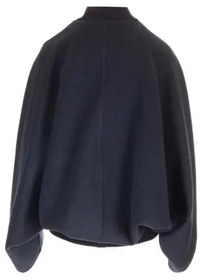 Max Mara Navy Cashmere Short Coat