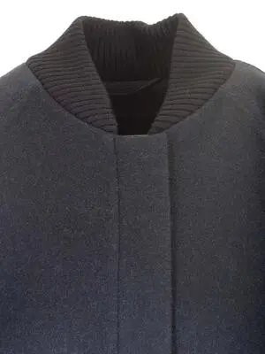 Max Mara Navy Cashmere Short Coat
