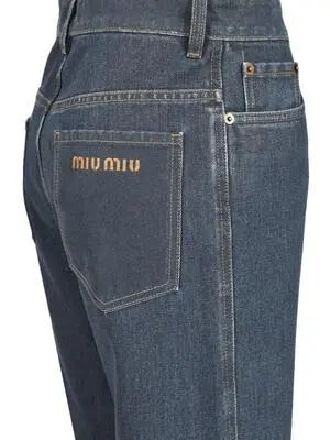 Miu Miu Straight-leg Denim Trousers - Blue