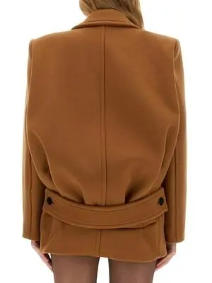 Saint Laurent Short Wool Coat