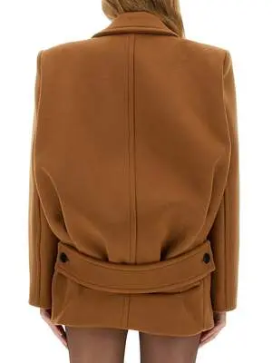 Saint Laurent Short Wool Coat