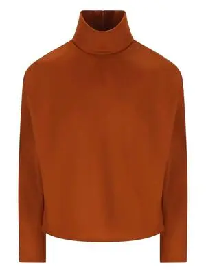 Saint Laurent Silk High-neck Top