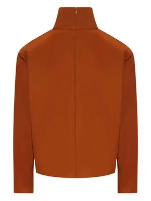 Saint Laurent Silk High-neck Top