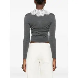 SELF-PORTRAIT Grey Knitwear Cardigans