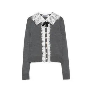 SELF-PORTRAIT Knitwear Cardigan - Gray