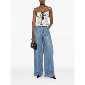 SELF-PORTRAIT Wide-leg Jeans
